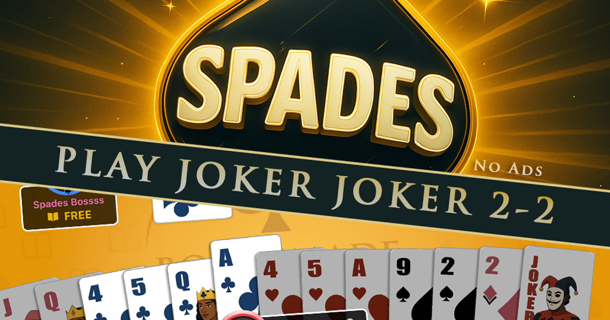 BooksMade Spades — Play Spades with Jokers and 2s Online
